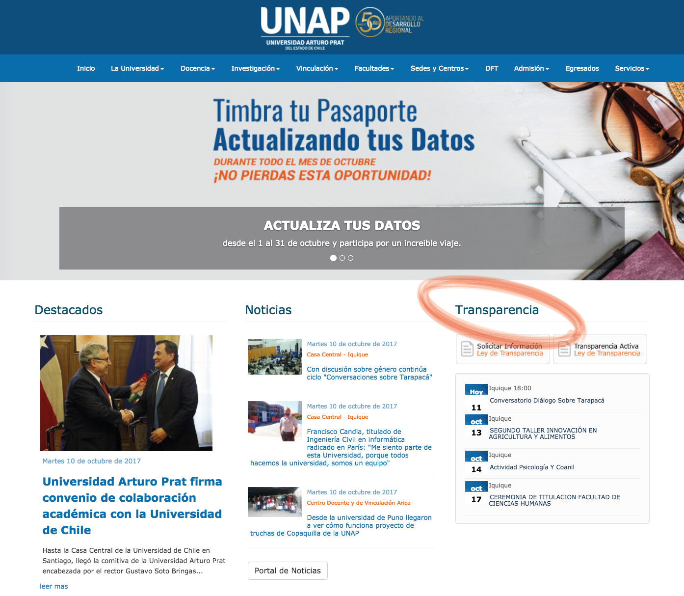 Unap continúa mejorando indicadores de transparencia